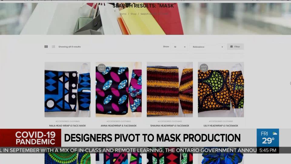 Designers pivot to mask production