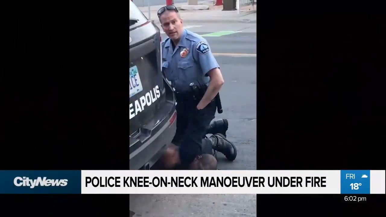 Police knee-on-neck manoeuvre under fire
