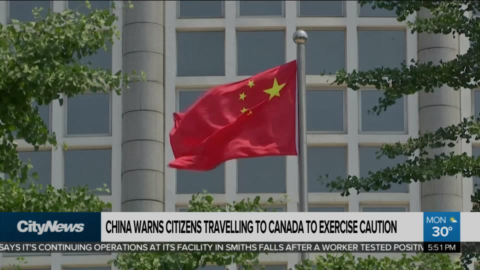 China warns citizens travelling to Canada to exercise caution