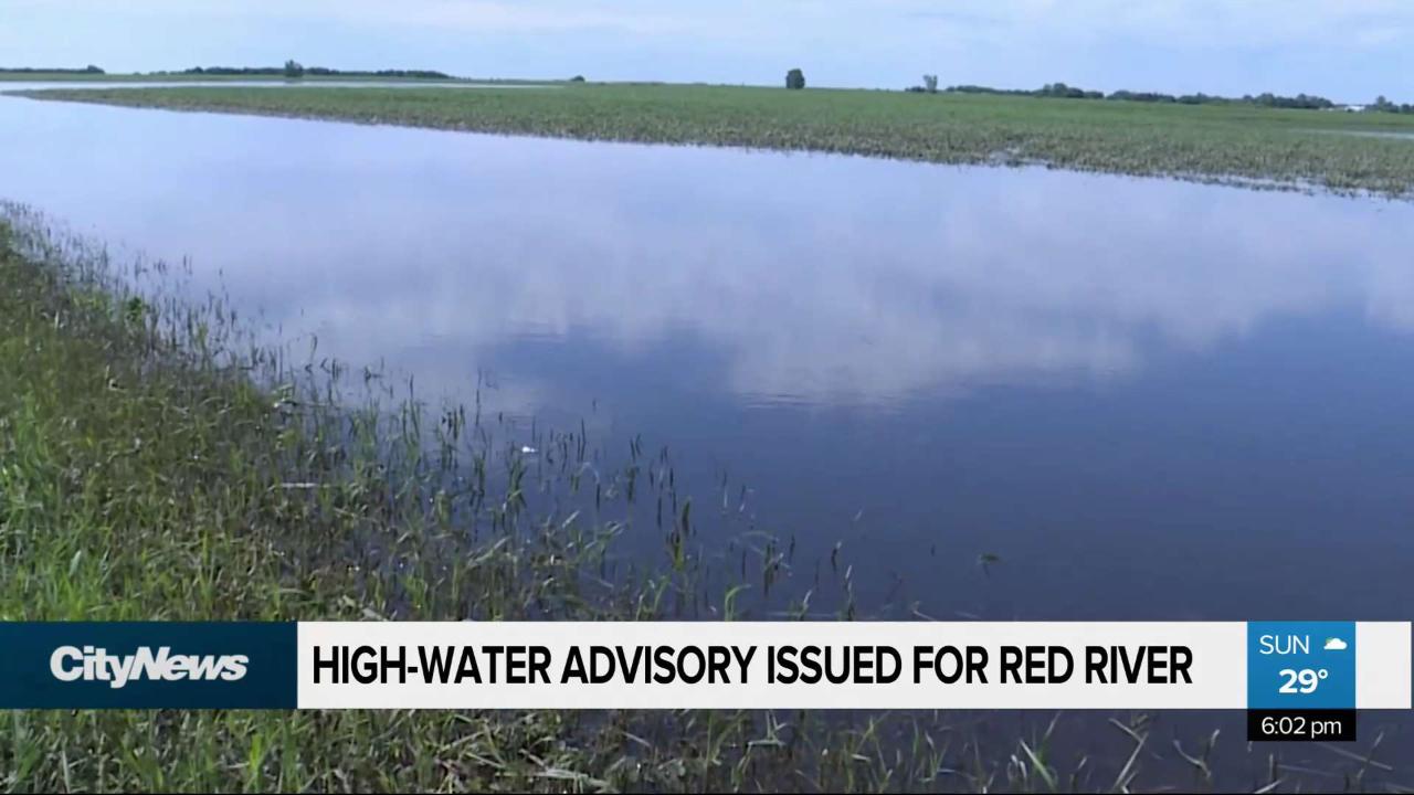 Province issues high-water advisory for Red River