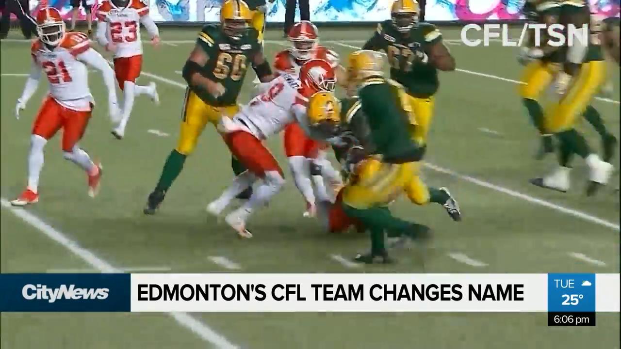 Edmonton’s CFL team changes name - Video - CityNews Edmonton