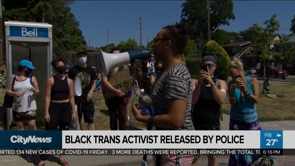 Black trans woman released from police custody amid protests