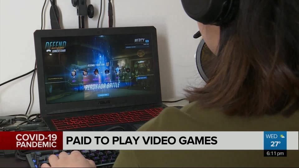 Paid to play video games during pandemic