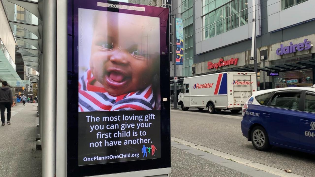 Controversial billboard and transit stop ads promote small families and ...