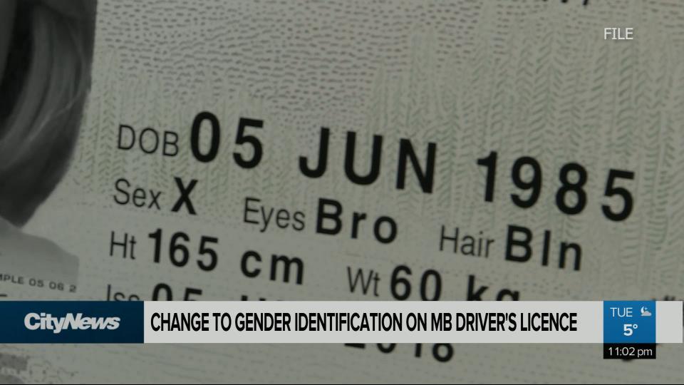 New gender identification on Manitoba driver’s license