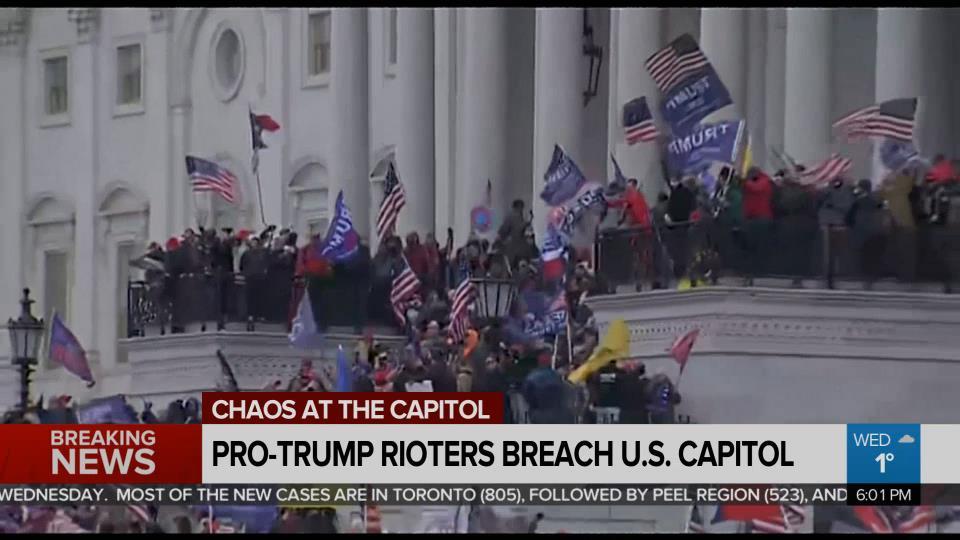 Pro-Trump rioters breach U.S. Capitol