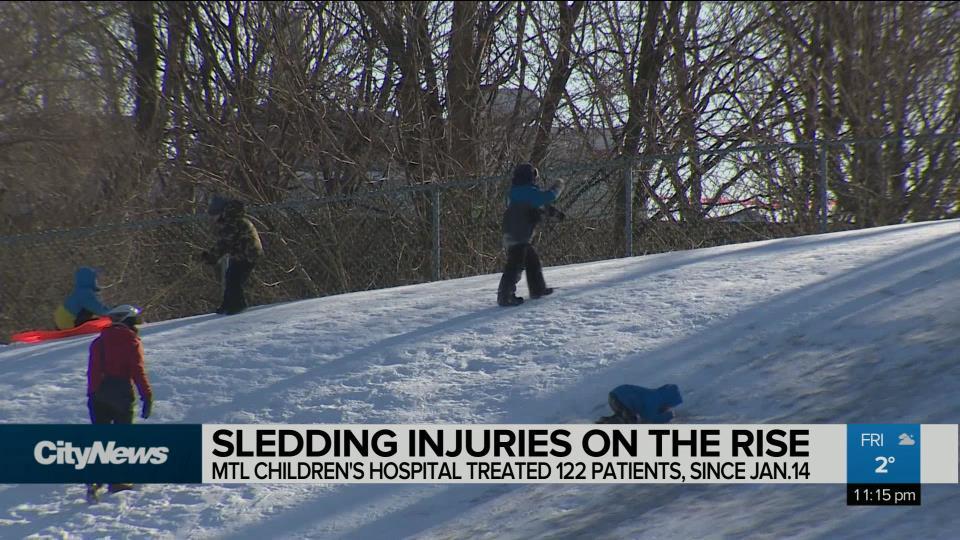 Sledding injuries on the rise